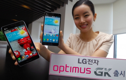 LG전자-KT, 풀HD 스마트폰 ‘옵티머스 GK’ 출시